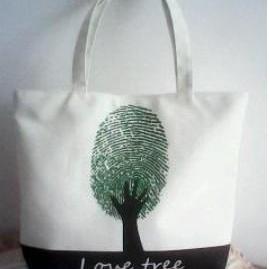 2014 Big Tree Print Bag Eco-friendly Canvas Bag Female Handbag Shoulder ...