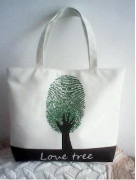 2014 Big Tree Print Bag Eco-friendly Canvas Bag Female Handbag Shoulder ...