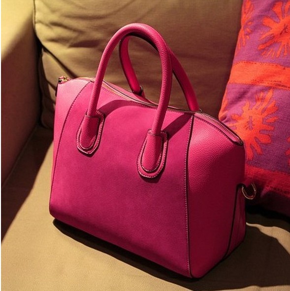 Women's Leather Handbags Patchwork Handbag Smiley Face Bag Shoulder ...